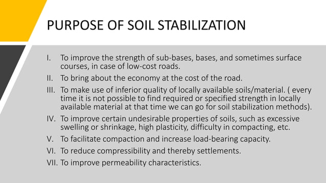 Soil Stabilization | PPTX