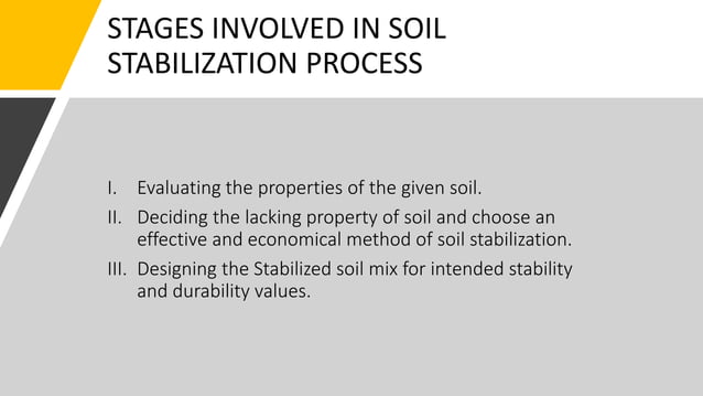 Soil Stabilization | PPTX