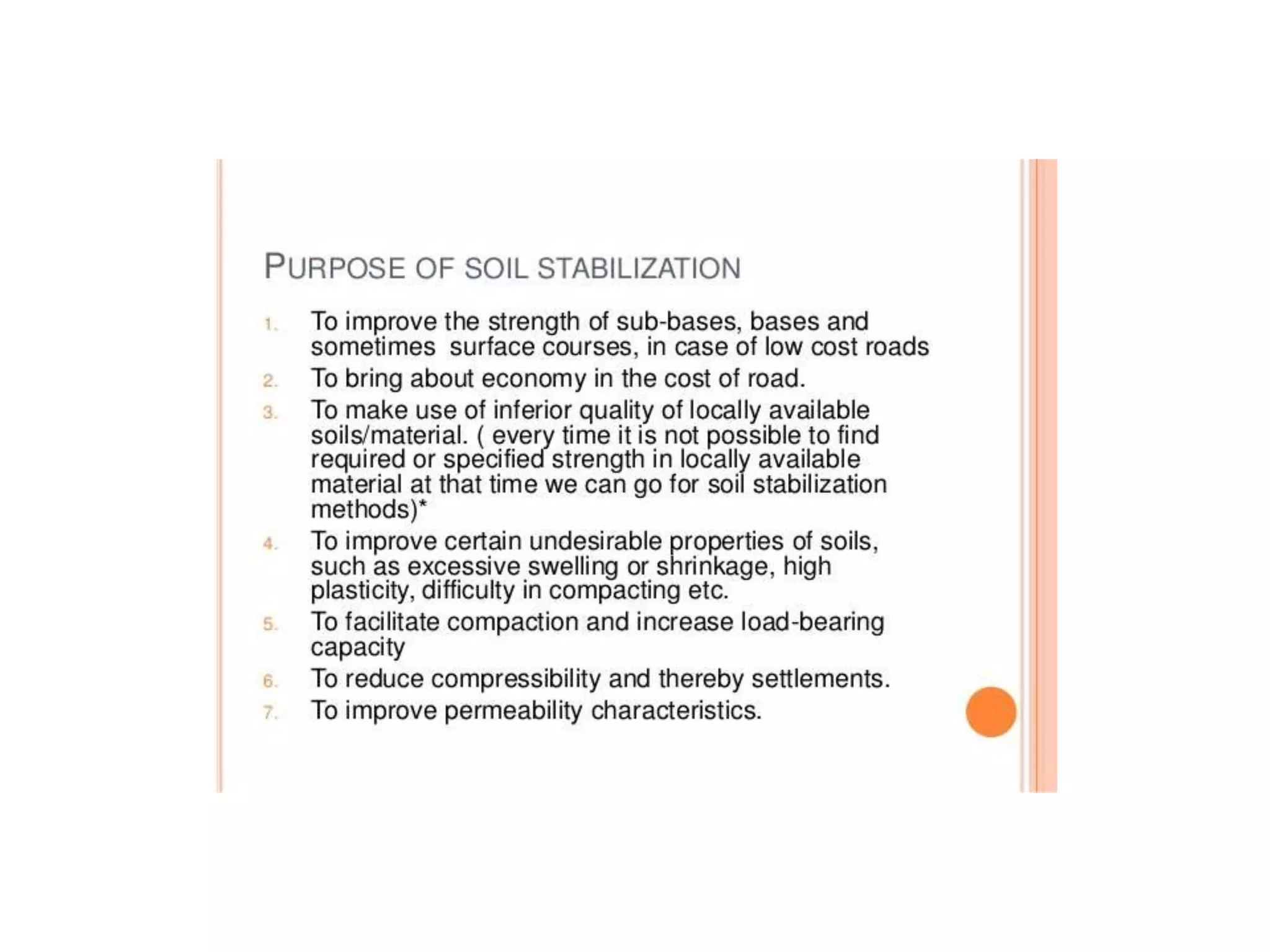 Soil stabilization A Lecture By Mr Allah Dad Khan Visiting Professor the University of ...