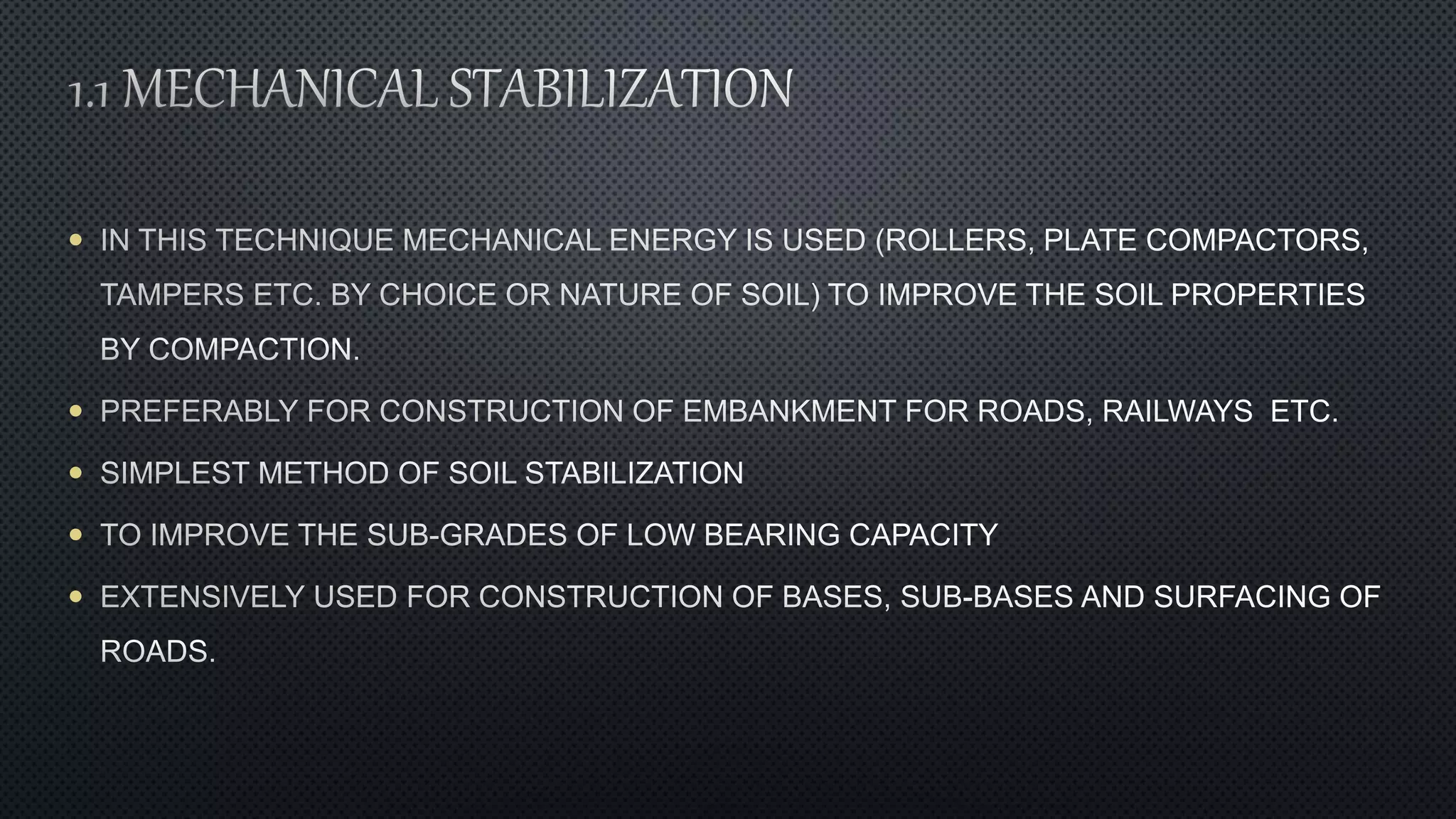 Soil Stabilization Techniques | PPTX