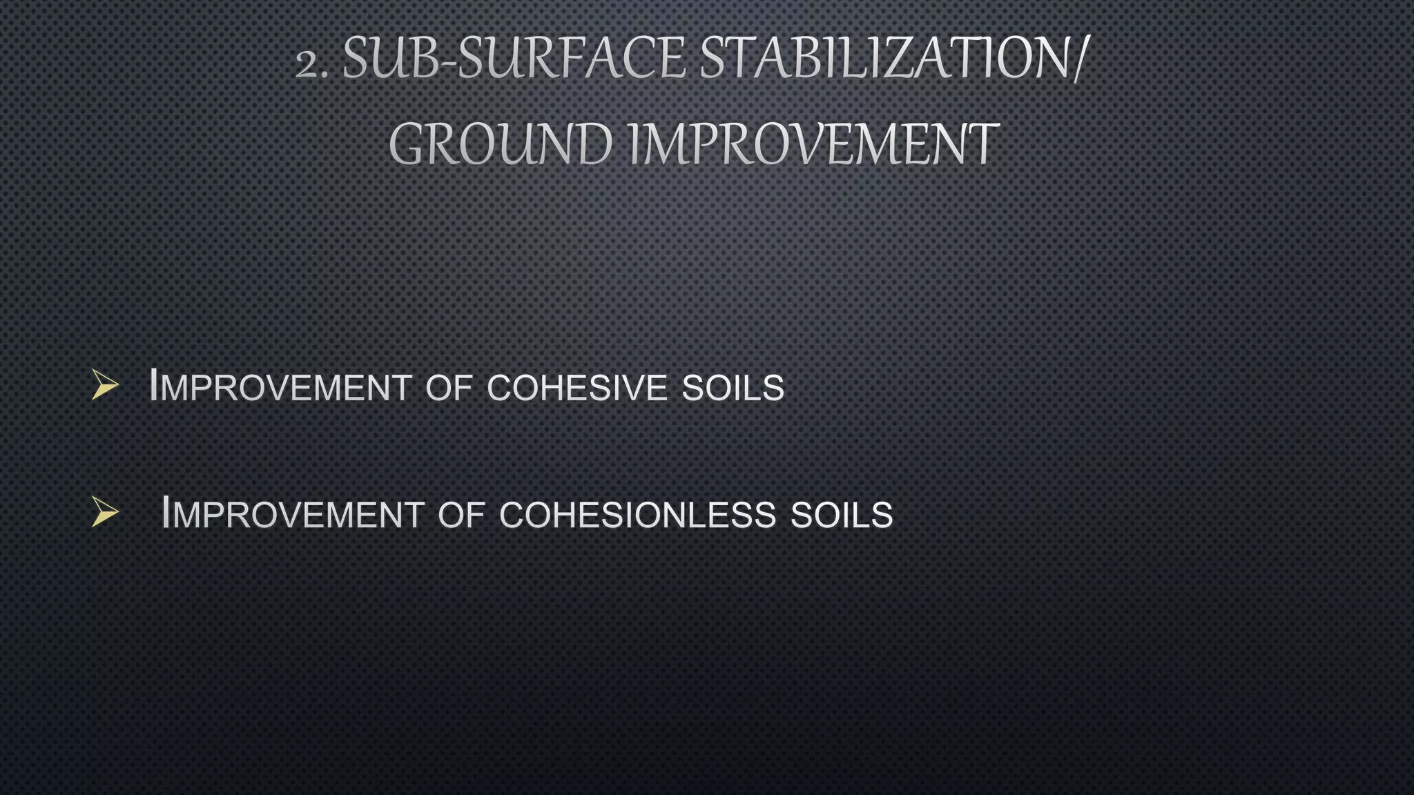 Soil Stabilization Techniques | PPTX