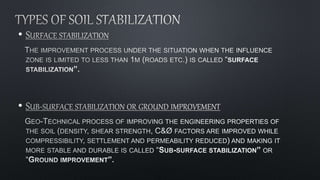 Soil Stabilization Techniques | PPTX