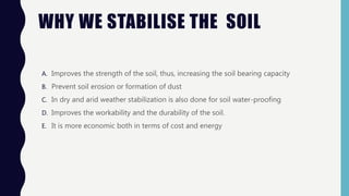 Soil stabilization using plastic bottle strips | PPTX