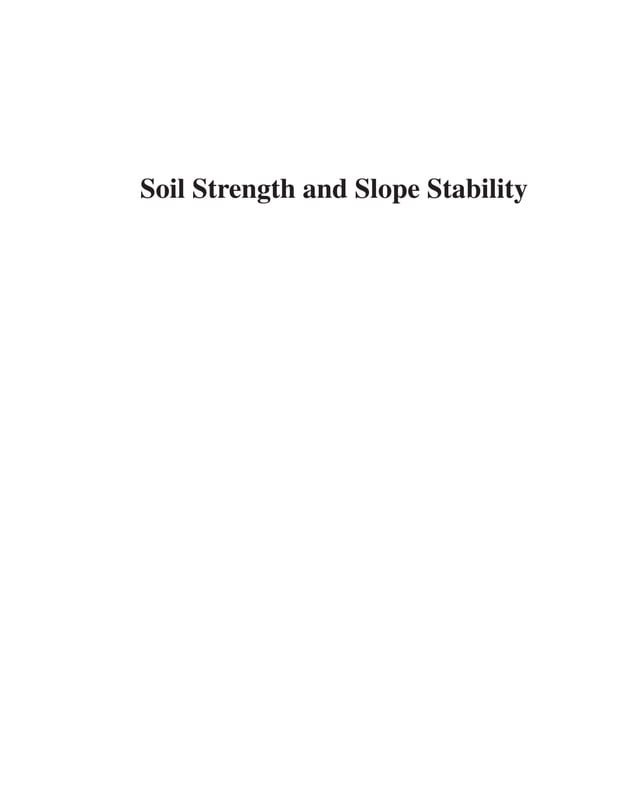 Soil Strength and Slope Stability.pdf | Geography | Science