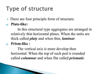 Soil structure | PPTX