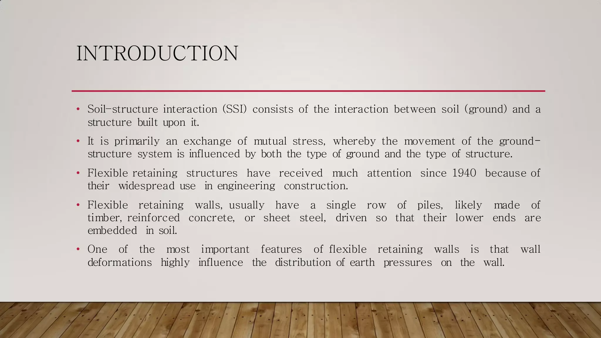 Applicatio of Soil Structure Interaction in the analysis of flexible ...
