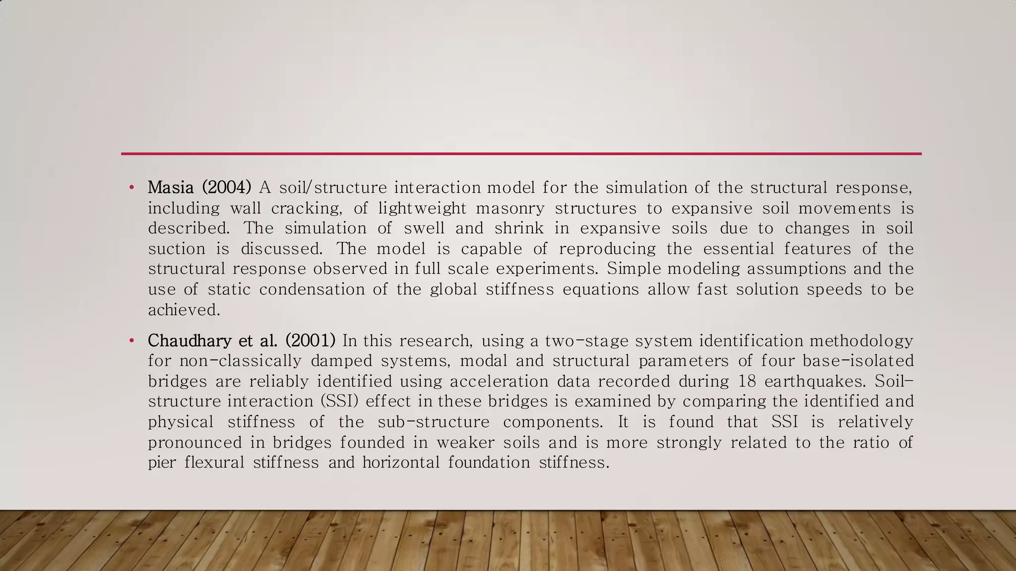 Applicatio of Soil Structure Interaction in the analysis of flexible ...