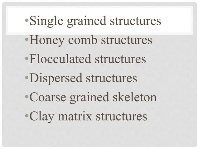 Soil structures | PPTX | Geology | Science