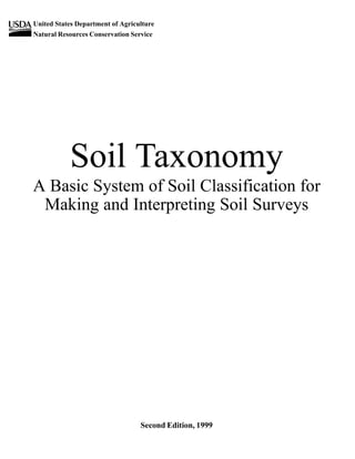 Soil Taxonomy | PDF | Agriculture | Industries
