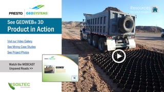 Nykilde geoweb mining design and contruction ebinder | PPT