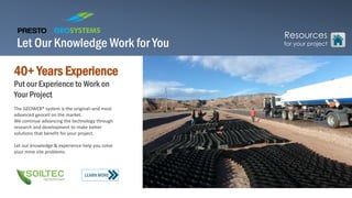 Nykilde geoweb mining design and contruction ebinder | PPT