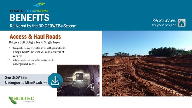 Nykilde geoweb mining design and contruction ebinder | PPT