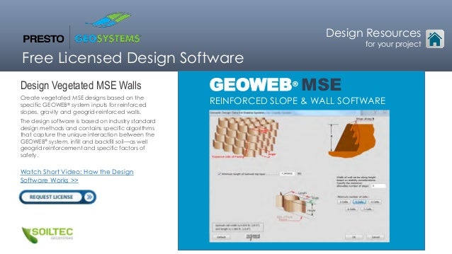 Nykilde geoweb retaining wall design package Nykilde geoweb retaining wall design package