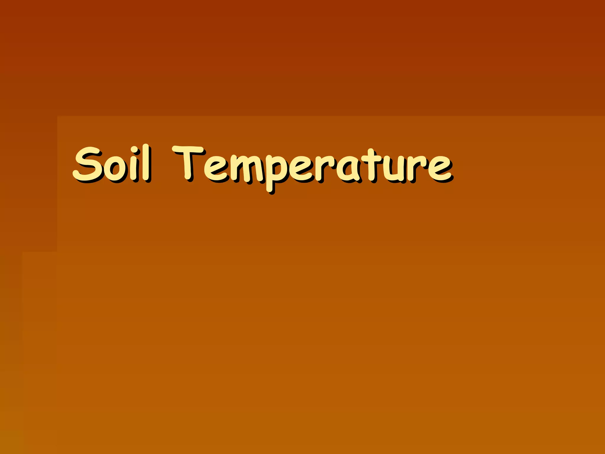 Soil temperature | PPT