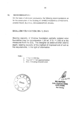 Soil Test Report Sample by Professional Soil Test Company | PDF