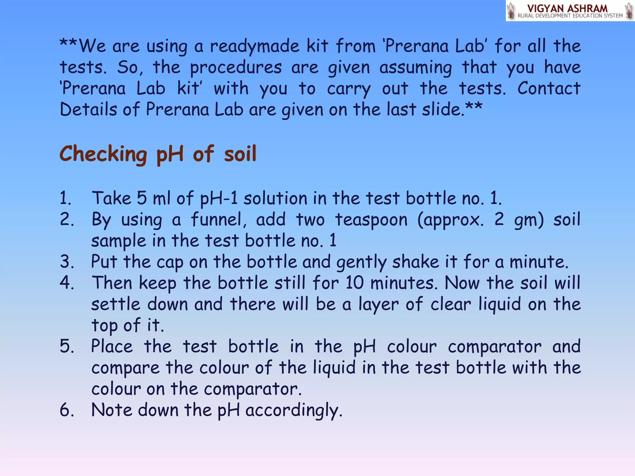 Soil testing | PPTX