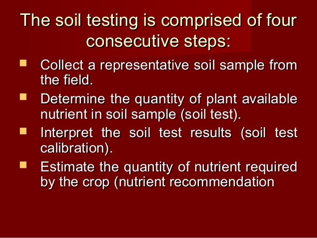 Soil Testing – its importance Soil Testing – its importance