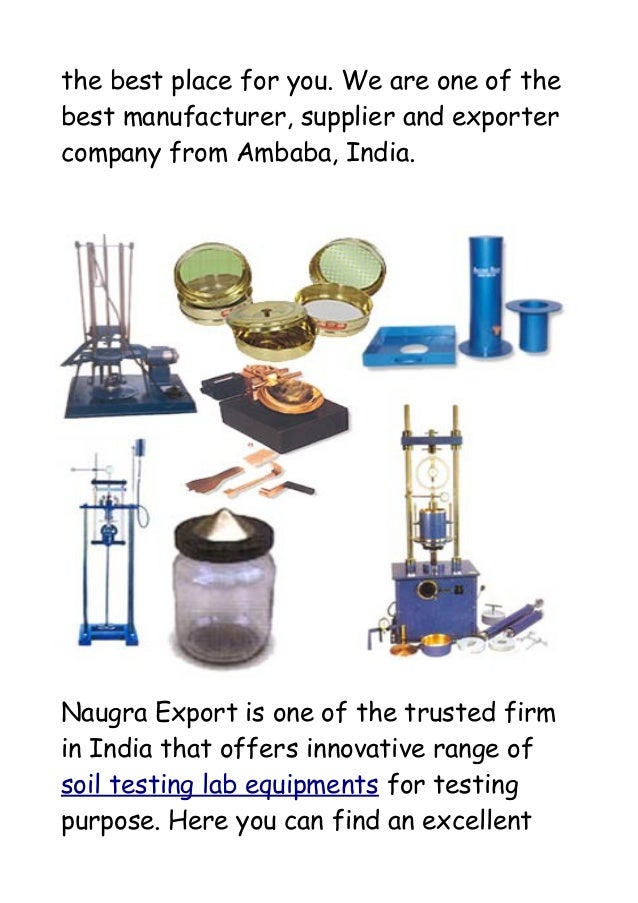 Soil Testing Lab Equipments Exporters Naugra Export soil-testing-lab-equipments-exporters-naugra-export