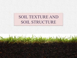 Soil texture and soil structure | PPTX