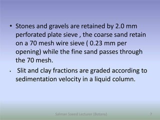 Soil Texture and Structure by Salman Saeed | PPTX