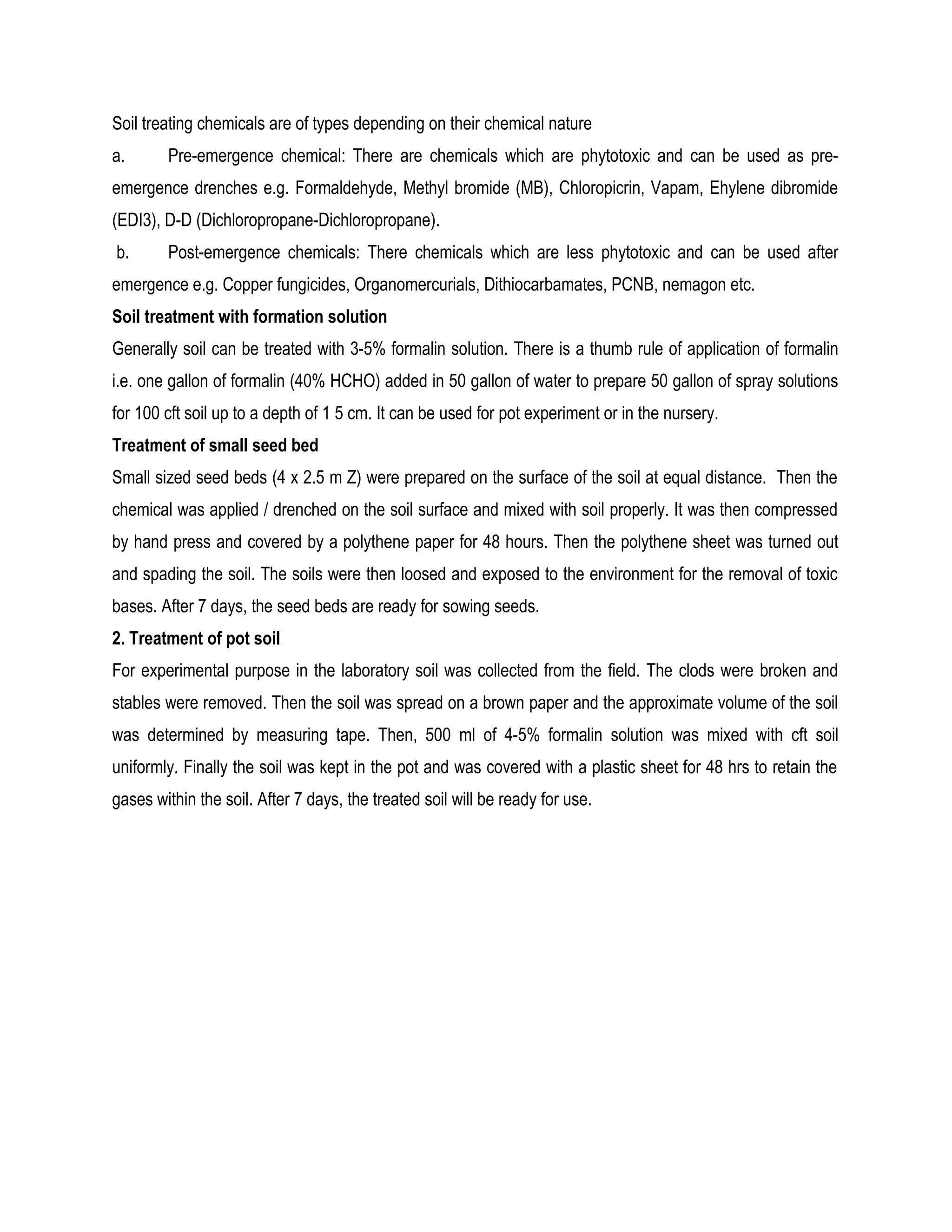 Soil treatment for plant disease control by K. M. Golam Dastogeer | DOC