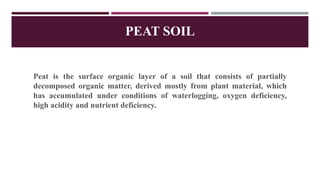 Soil type loamy,peat,chalk | PPT