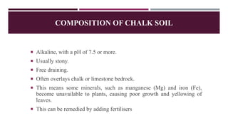 Soil type loamy,peat,chalk | PPT