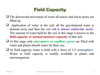 Soil water | PPT