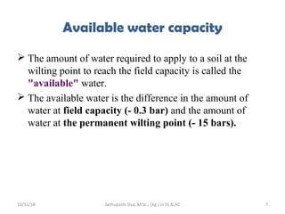 Soil water | PPT