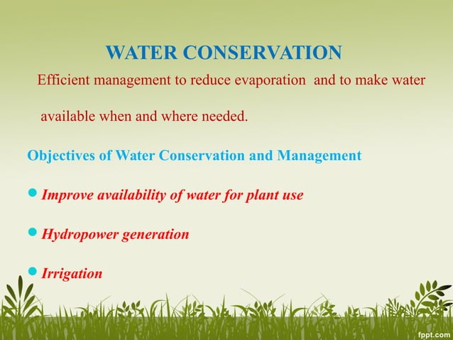 Soil water conservation methods in agriculture | PDF