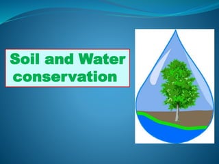 Soil & water conservation.pptx for agricultural department | PPTX | Science