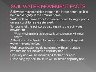 Soil water movement | PPT