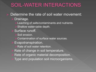 Soil water movement | PPTX