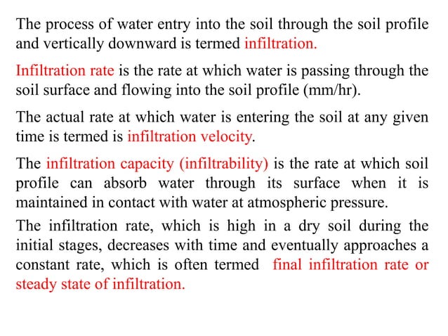 Soil water movement in soil (1).pptx water | PPTX | Chemistry | Science