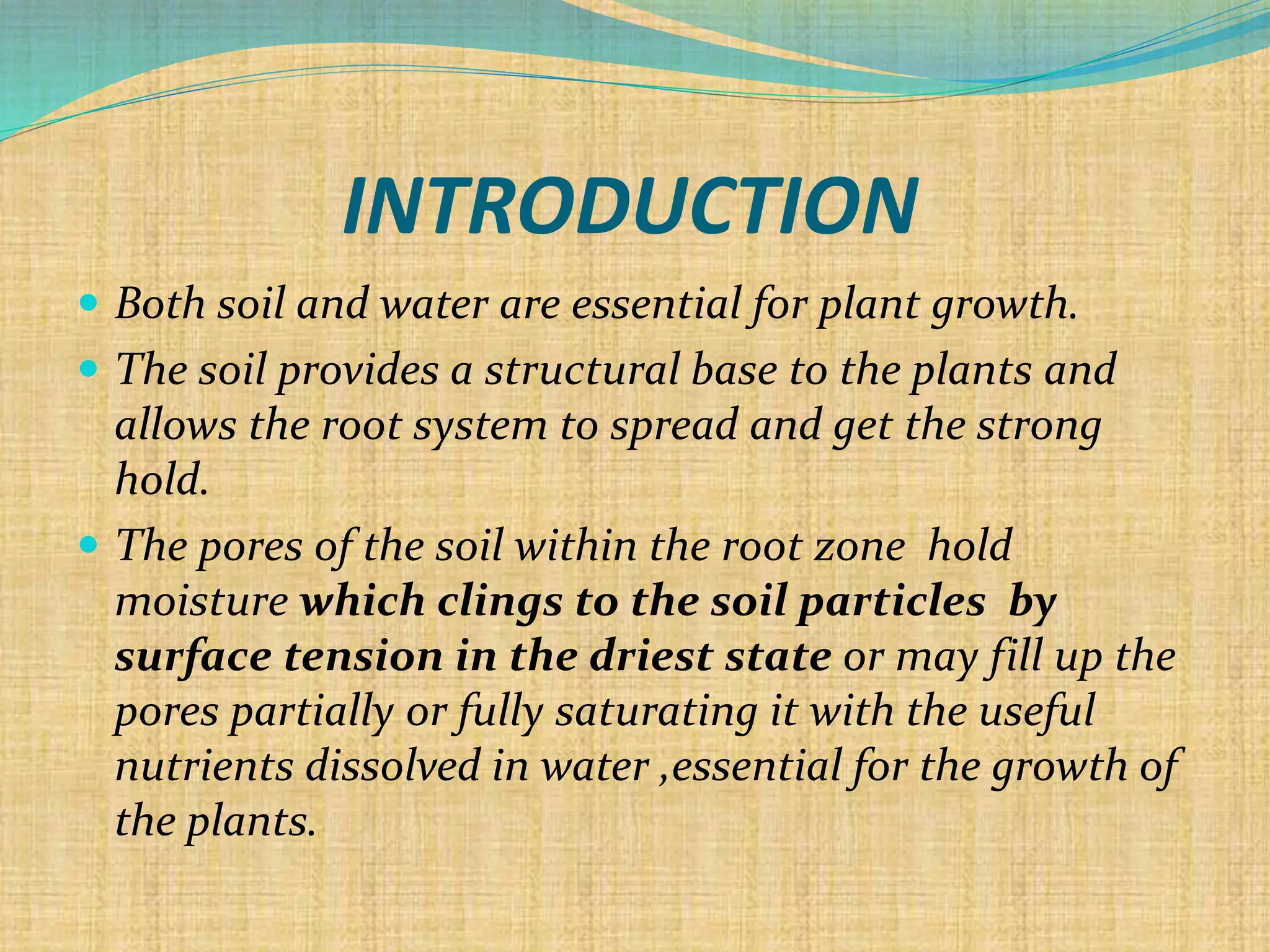 Soil water plant relationship | PPTX