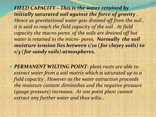 Soil water plant relationship | PPTX