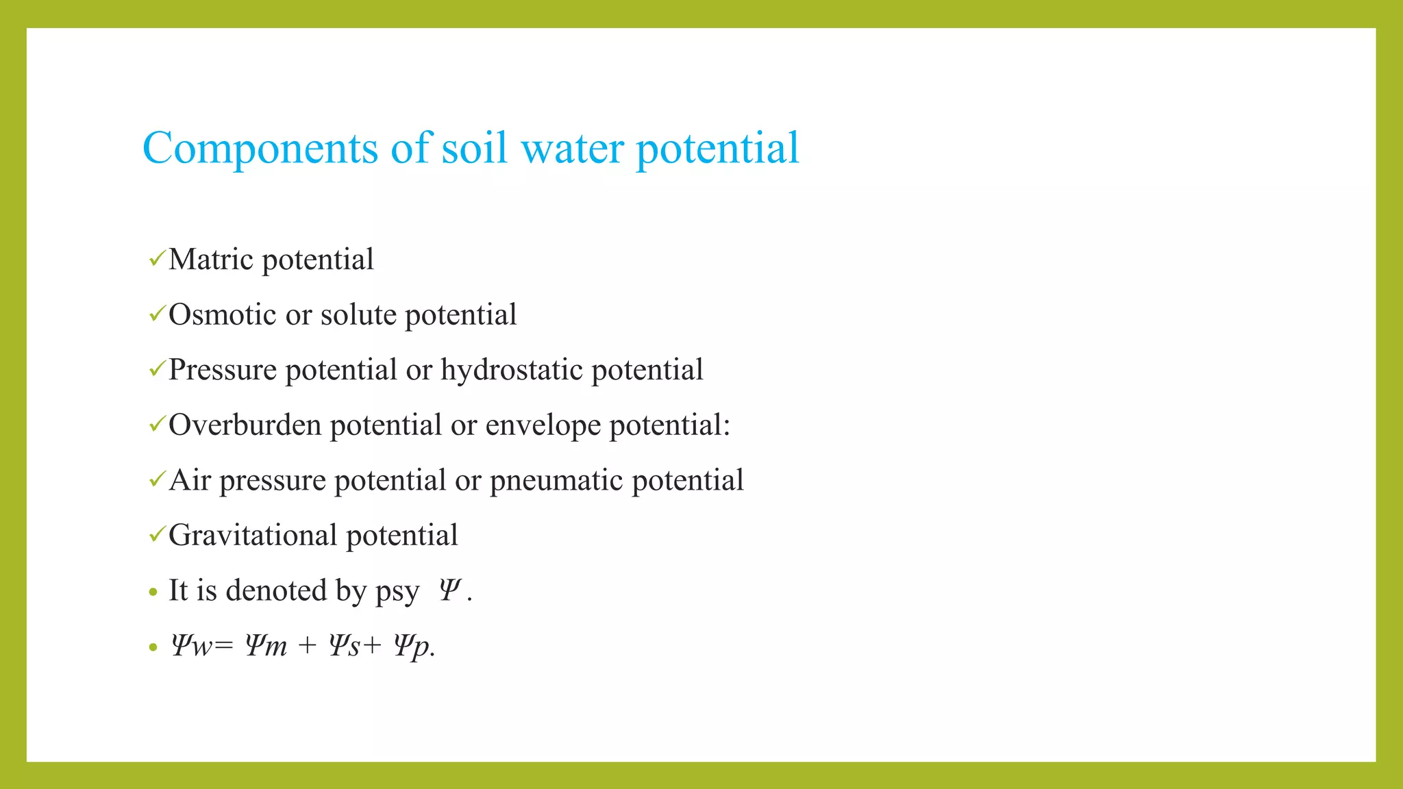 Soil water plant relationship | PPTX | Gardening | Home & Garden