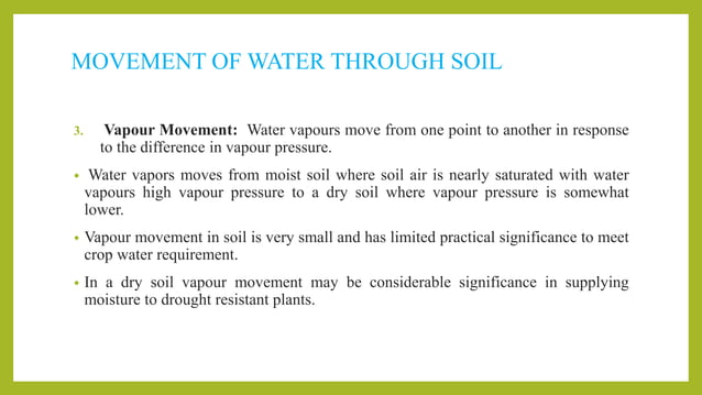 Soil water plant relationship | PPT