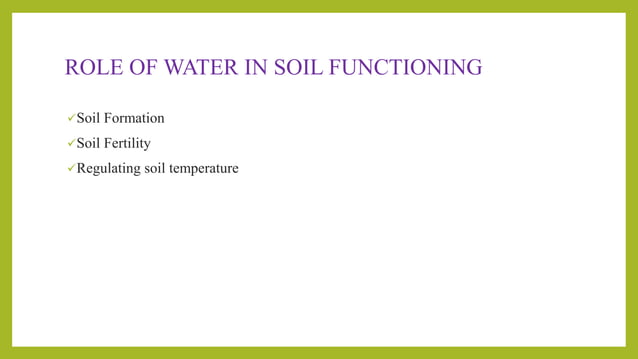Soil water plant relationship | PPT