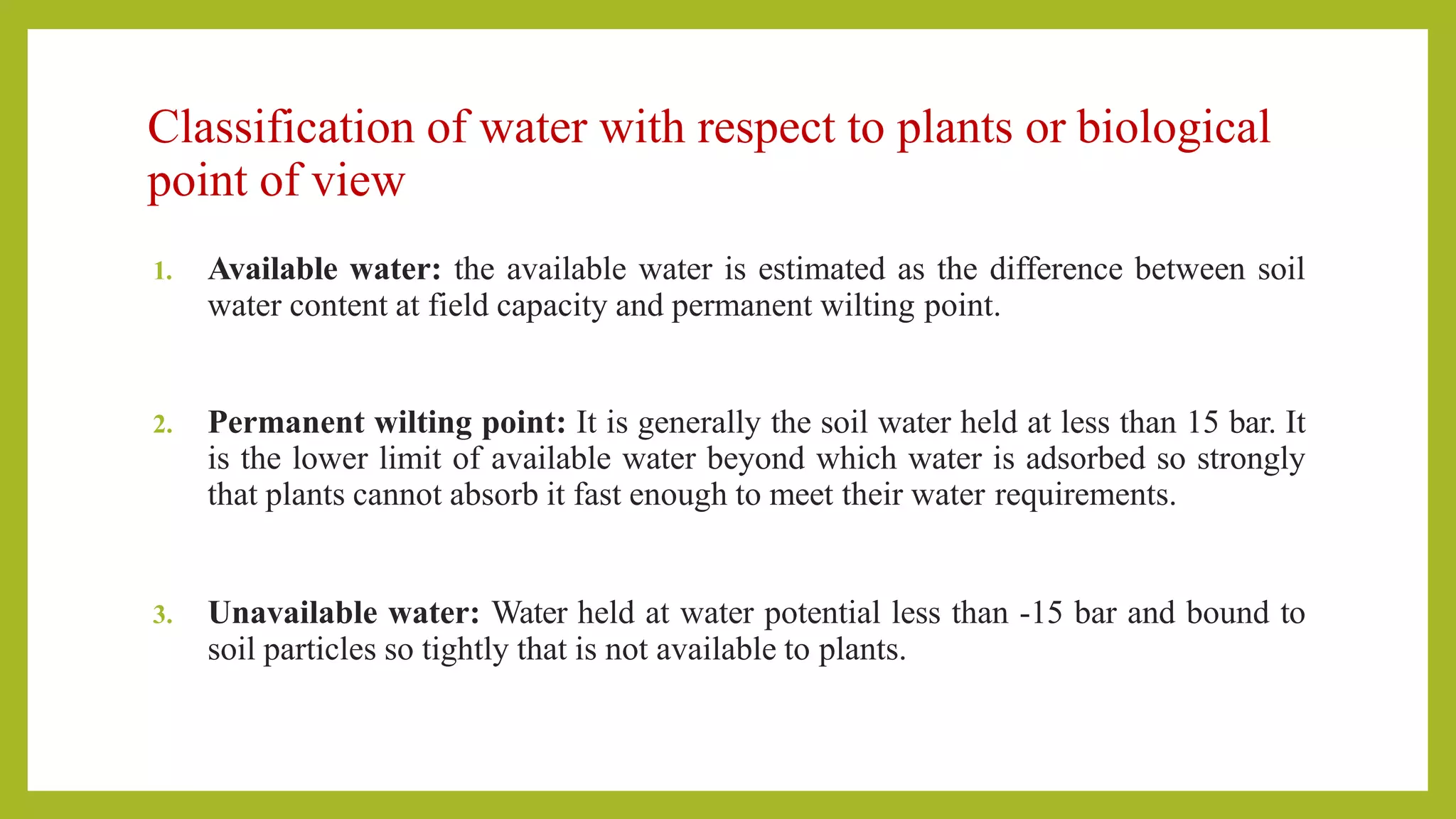 Soil water plant relationship | PPTX