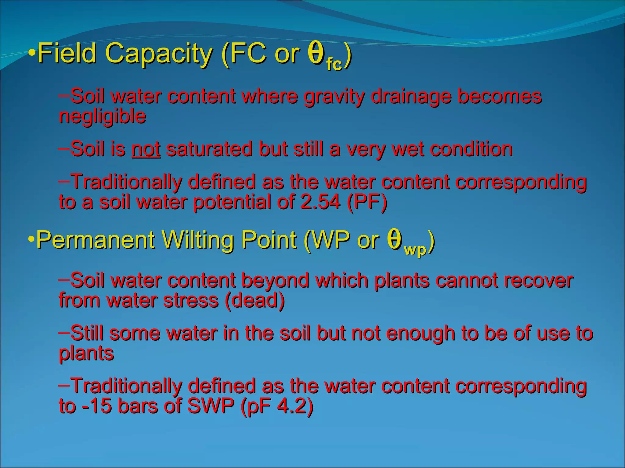 Soil Water Plant Relationships | PPT