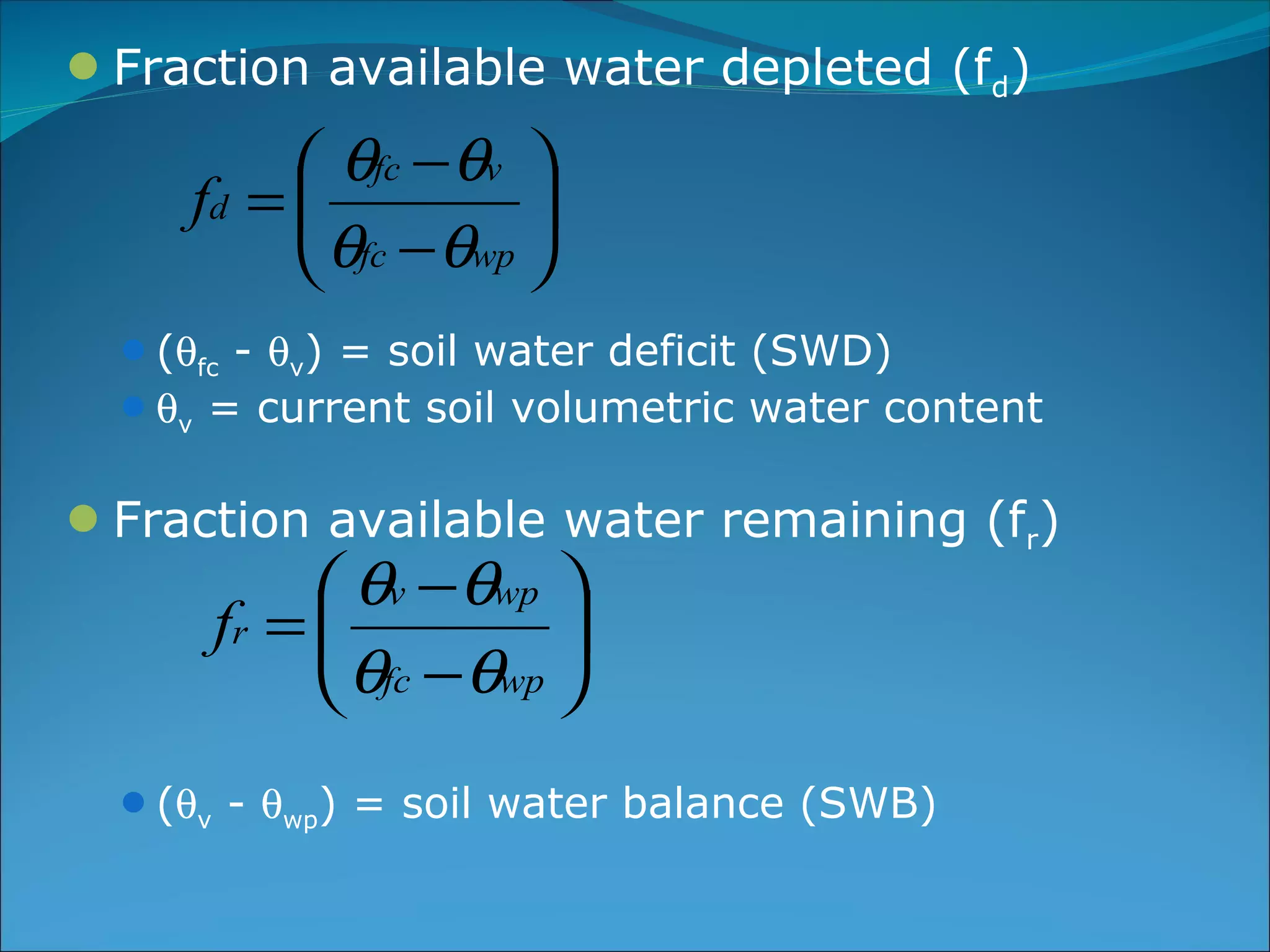Soil Water Plant Relationships | PPT