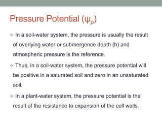 Soil water potential and its components.pptx