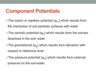 Soil water potential and its components.pptx