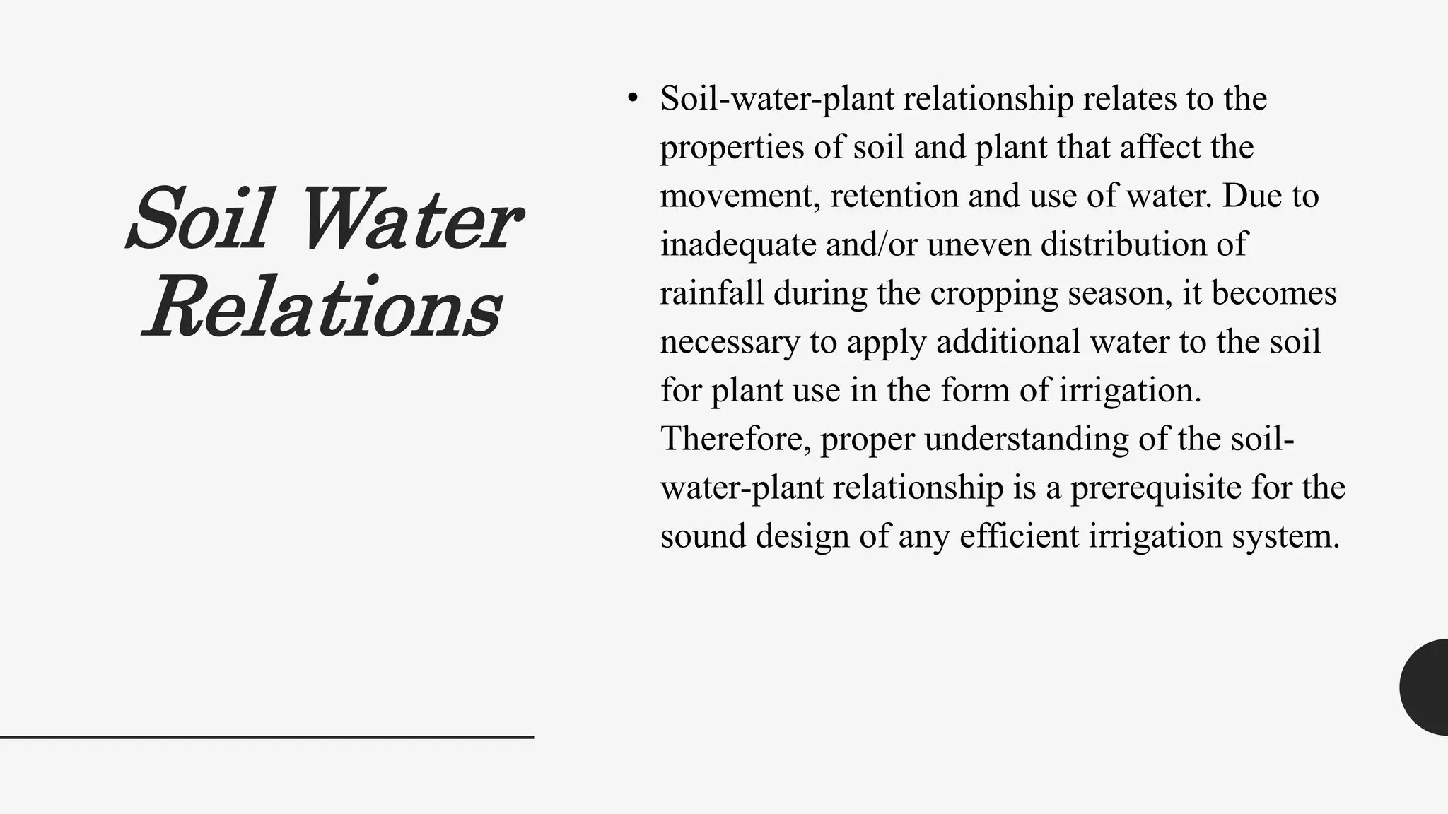 Soil water relations | PPTX