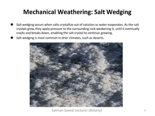 Soil Weathering Lecture by Salman Saeed | PPTX