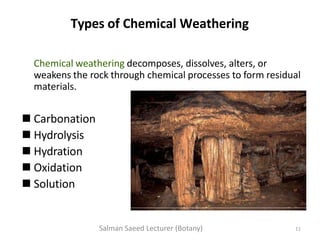 Soil Weathering Lecture by Salman Saeed | PPTX