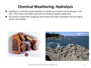 Soil Weathering Lecture by Salman Saeed | PPTX