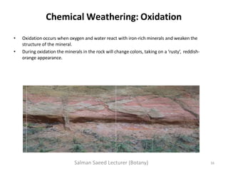 Soil Weathering Lecture by Salman Saeed | PPTX