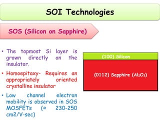 Silicon on Insulator (SOI) Technology | PPTX